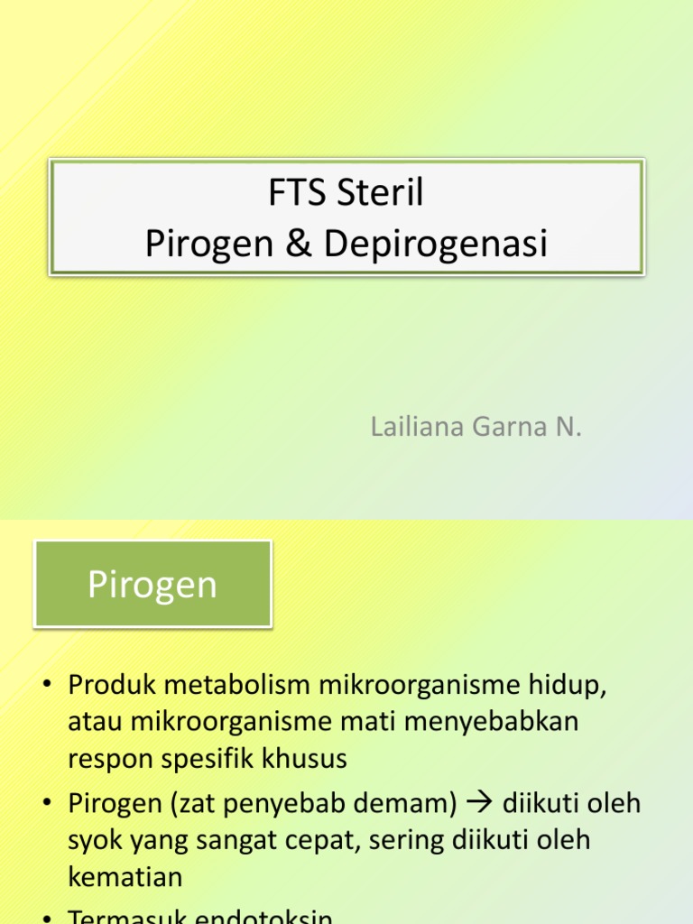 Pirogen dan Pengujian Endotoksin | PDF
