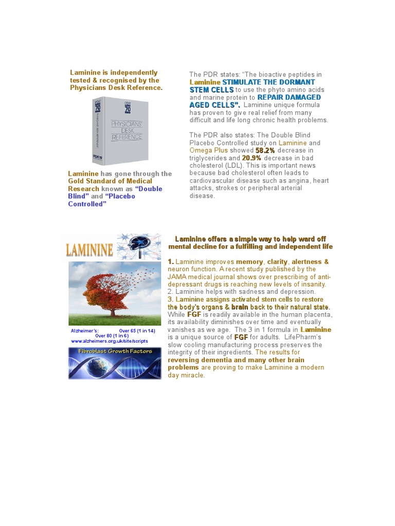 3) Laminine Is Clinically Proven | PDF | Low Density Lipoprotein ...