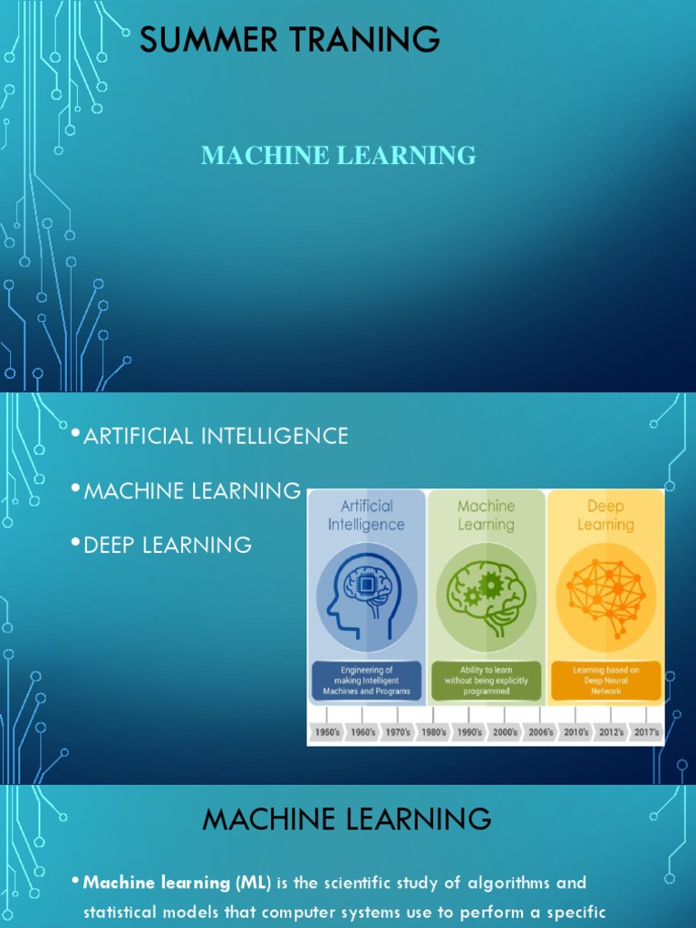 Traning Semibsnlnar | PDF | Machine Learning | Python (Programming Language)