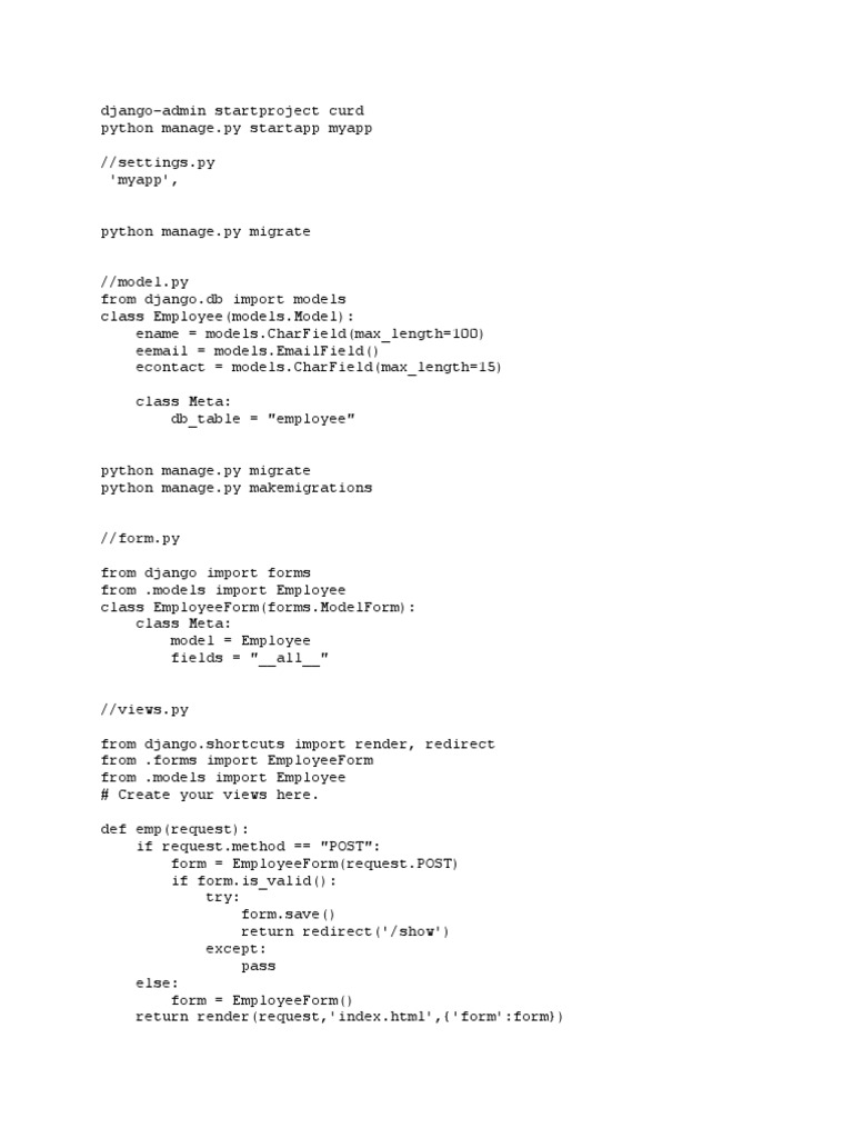 Django Curd | PDF | Hypertext | Web Software
