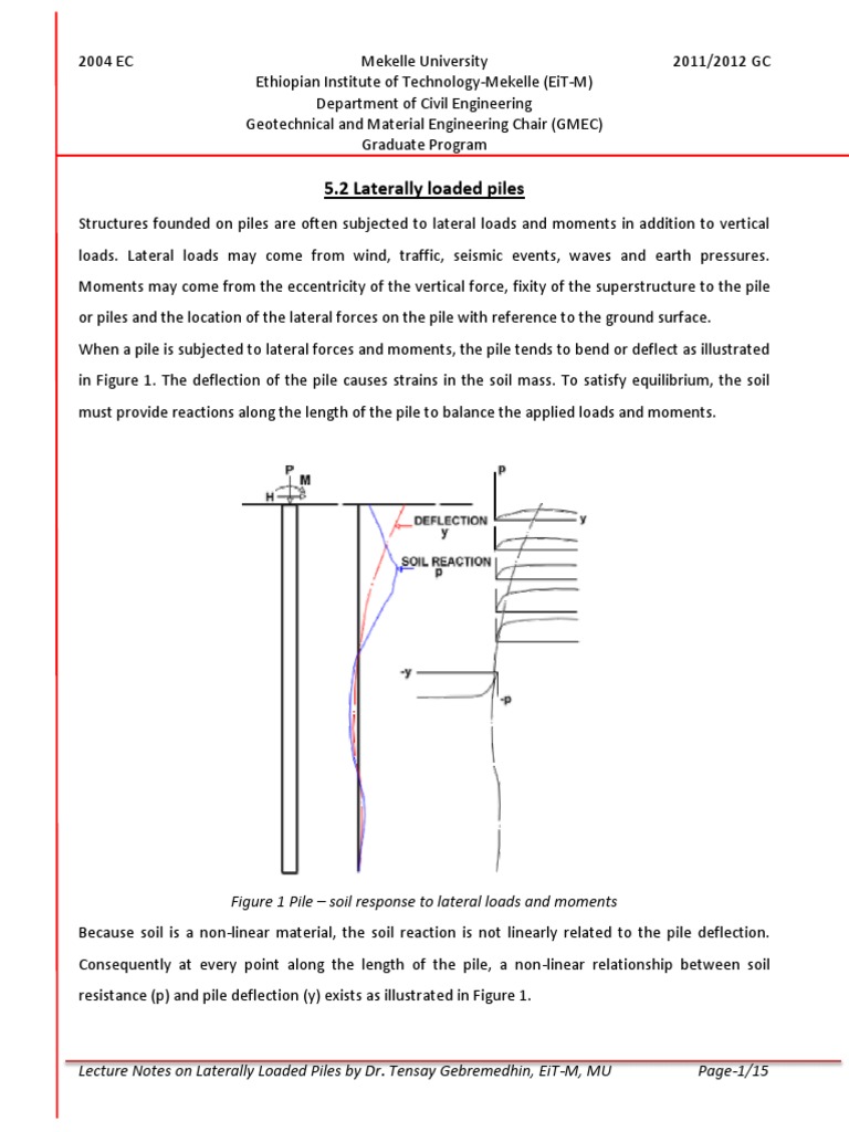 Laterally Loaded | PDF | Bending | Elasticity (Physics)