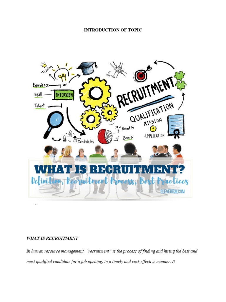 Project File On Recruitment | PDF | Recruitment | Employment