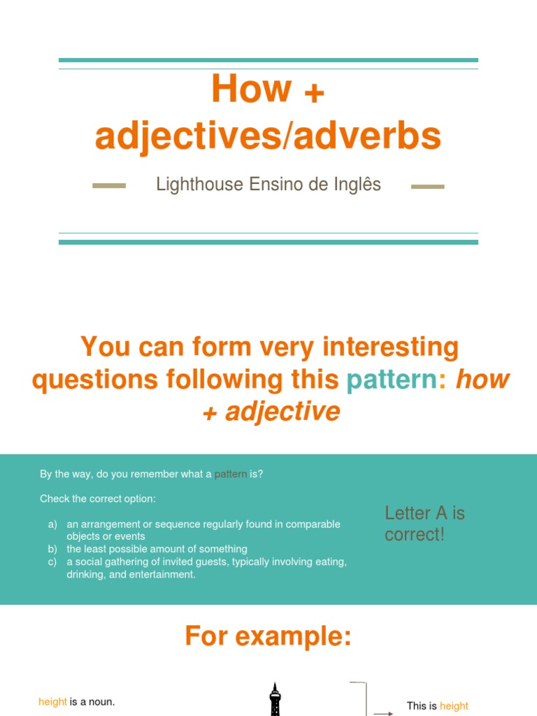 Forming Questions with Adjectives | PDF | Adjective | Morphology