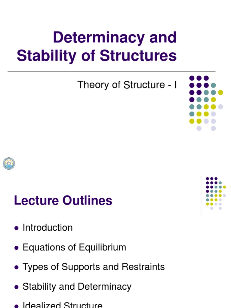 Determinacy and Stability of Structures: Theory of Structure - I | PDF ...