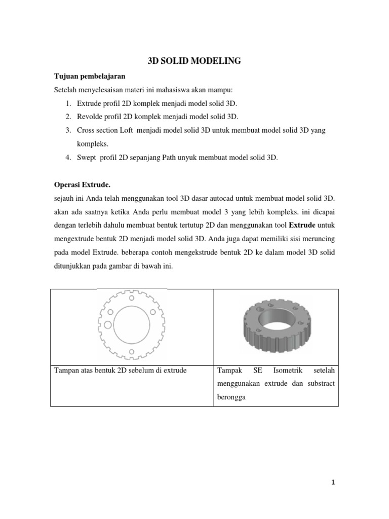 3d Solid Modeling | PDF | Komputer
