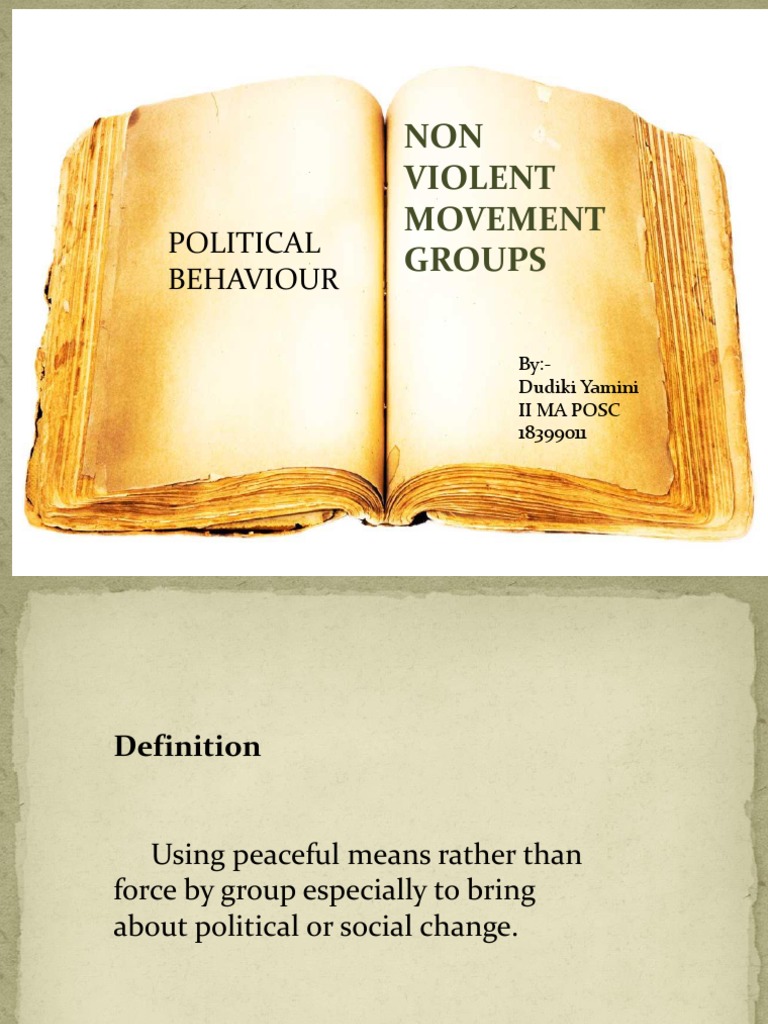 Non Violent Movement Groups | PDF | Social Movements | Nonviolence