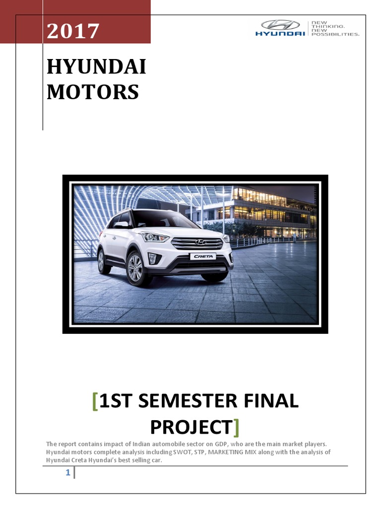 Detailed PPT On Hyundai | PDF | Car | Vehicles