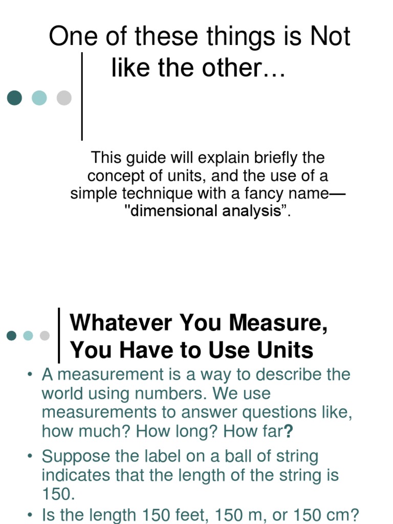 Dimensional Analysis Powerpoint | PDF | International System Of Units ...