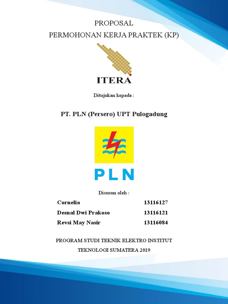 Proposal Pengajuan Kerja Praktek (KP) PT. PLN (Persero) Pulogadung | PDF