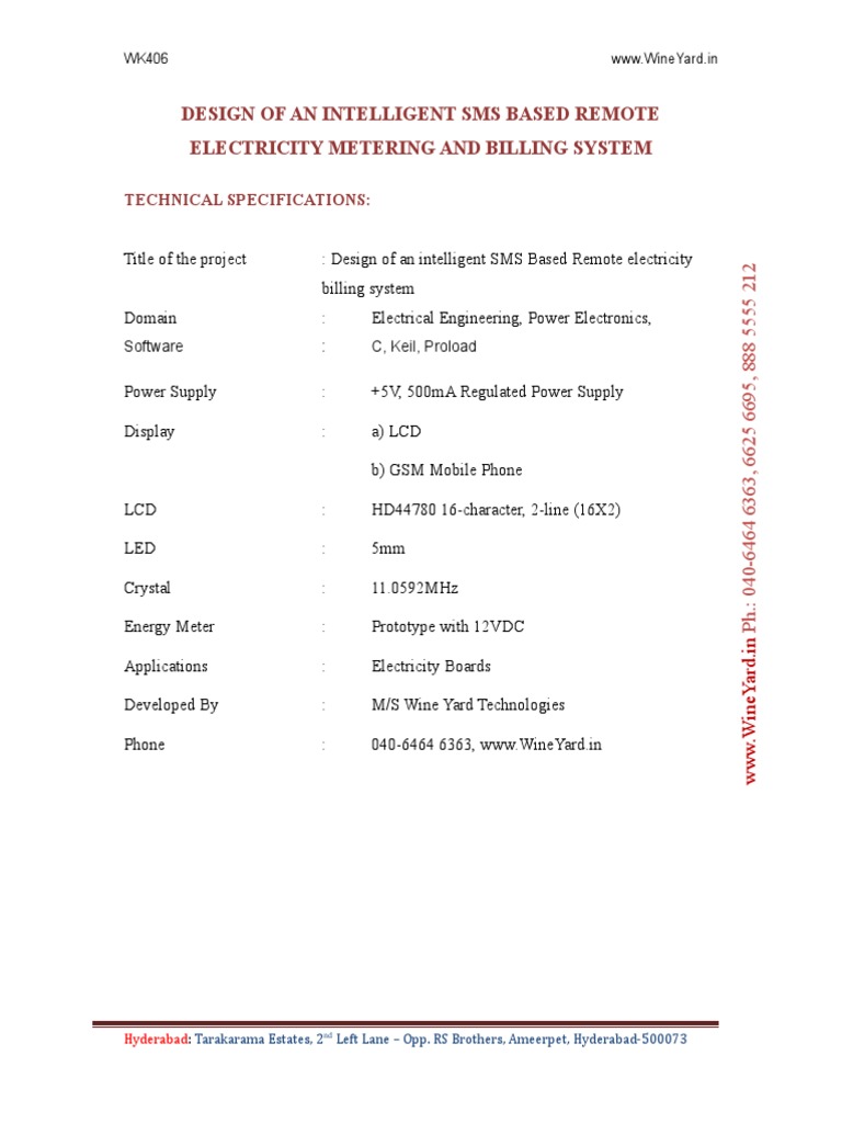 Intelligent SMS Billing System Design | PDF | Rectifier | Power Supply