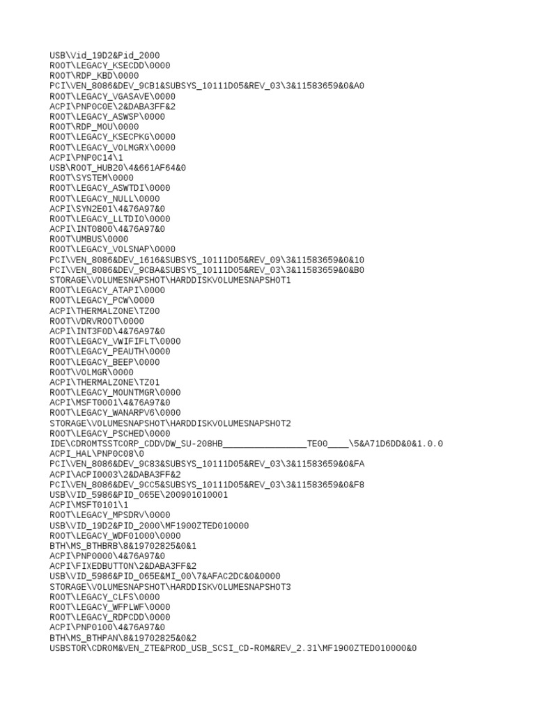Device drivers and hardware IDs | PDF | Usb