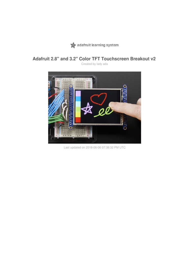 Adafruit 2.8" and 3.2" Color TFT Touchscreen Breakout v2: Created by ...