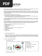 10 Jenis Napkin Beserta Cara Lipatan | PDF | Memasak, Makanan, & Anggur