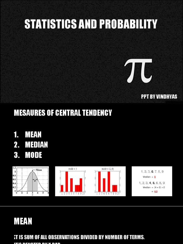 Statistics and Probability: PPT by Vindhyas | PDF