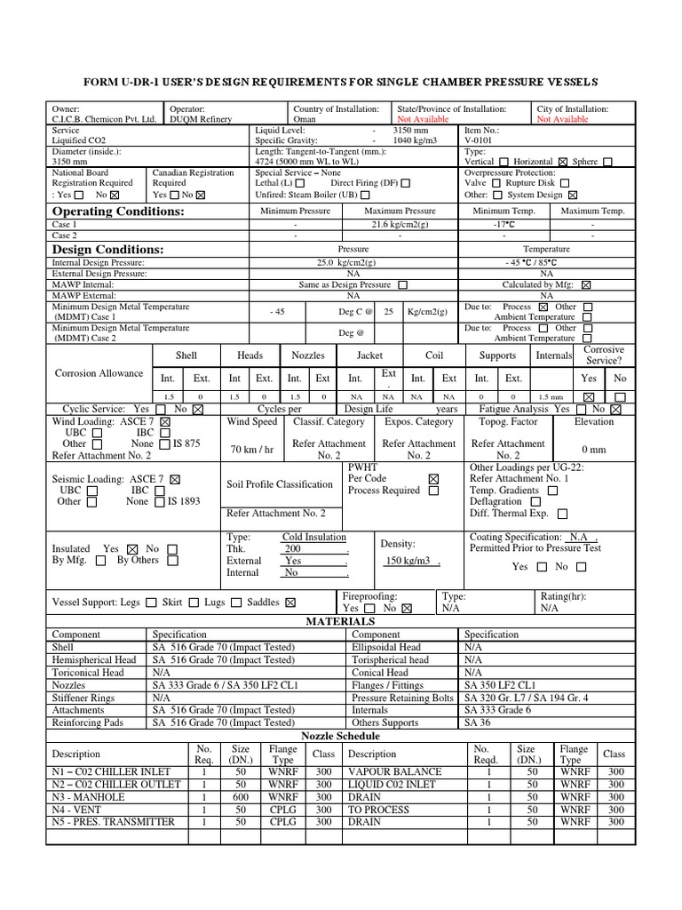U Stamp - KK Form - Sample | PDF | Pressure | Gas Technologies