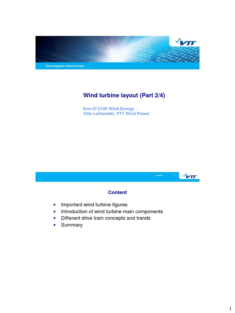 Wind Turbine Layout and Design Insights | PDF | Wind Turbine | Wind Power
