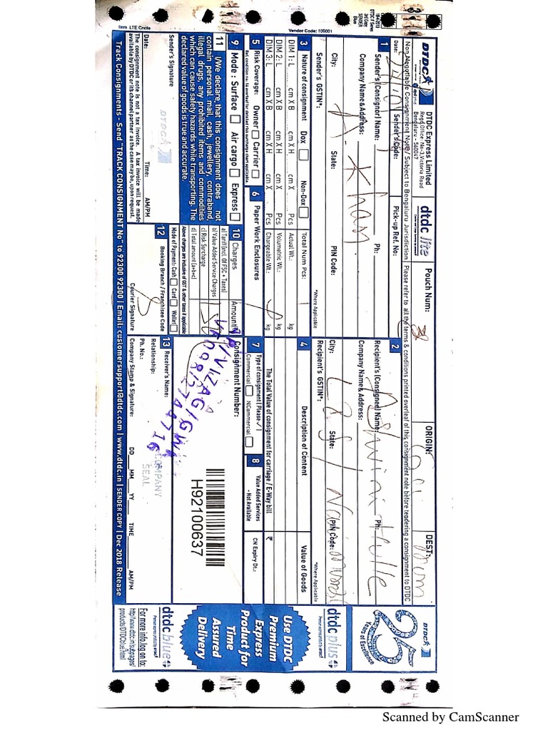 Way Bill PDF | PDF