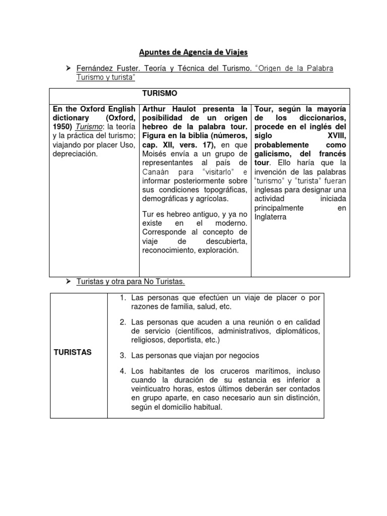 Apuntes Agencia de Viajes | PDF | Agencia de viajes | Turismo
