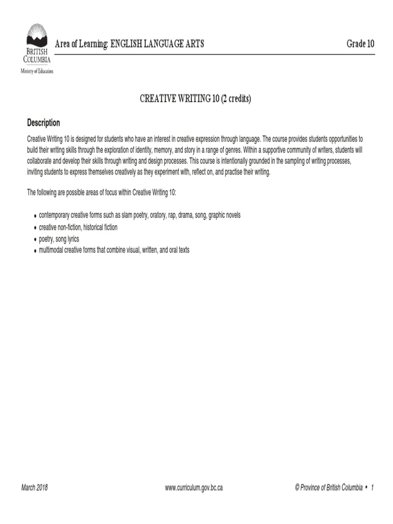 En English-language-Arts 10 Creative-Writing Elab | PDF | Narrative ...