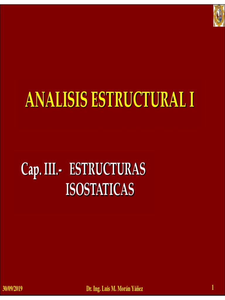 Estructuras Isostaticas I | PDF | Elasticidad (Física) | Rotación