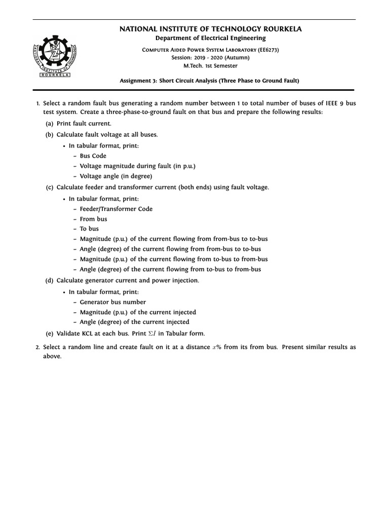 Short Circuit Analysis | PDF