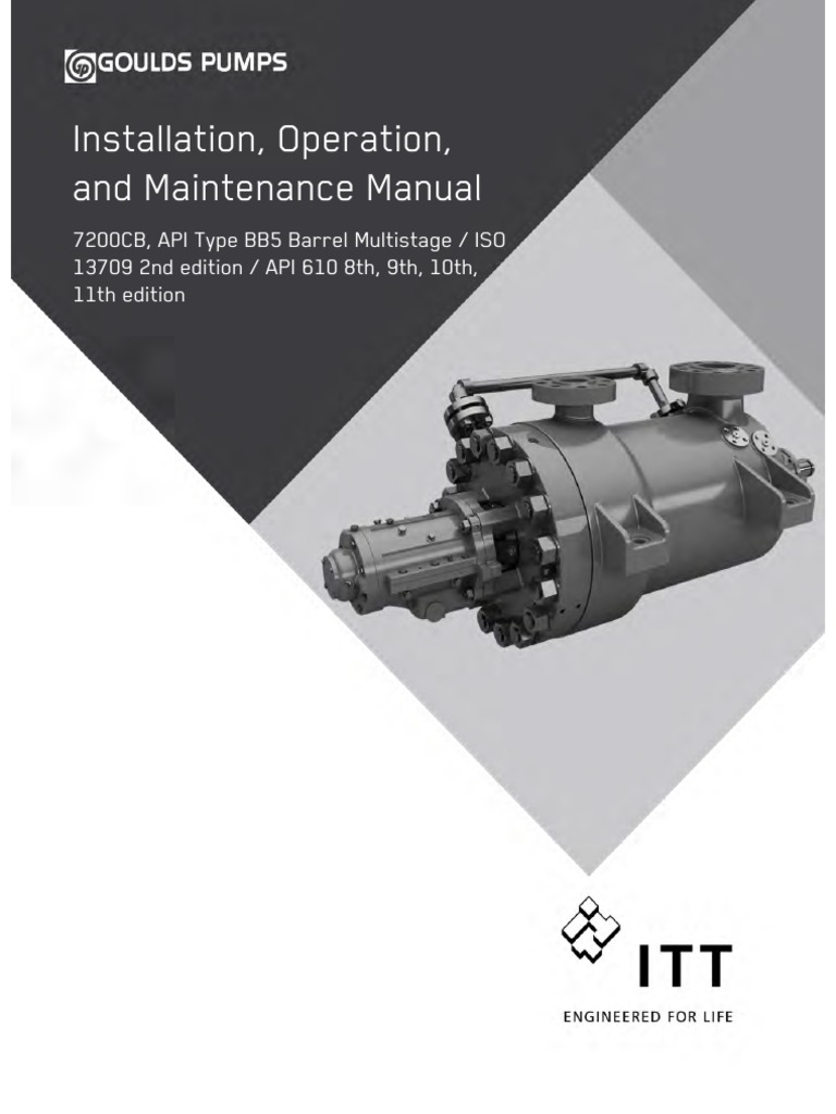 Installation Operation Maintenance 7200CB en US | PDF | Bearing ...