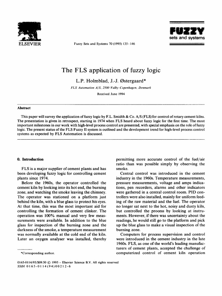 Fuzzy: The FLS Application of Fuzzy Logic | PDF | Fuzzy Logic | Control System