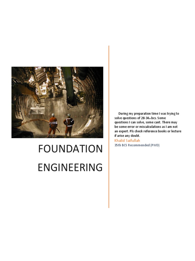 Foundation Engineering PDF | PDF