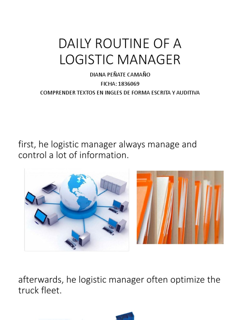 Daily Routine of A Logistic Manager | PDF