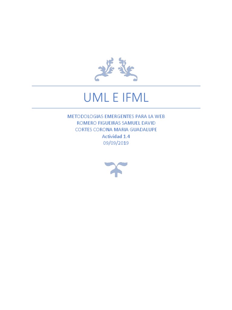 Uml e Ifml | PDF | Lenguaje de modelado unificado | Áreas de informática