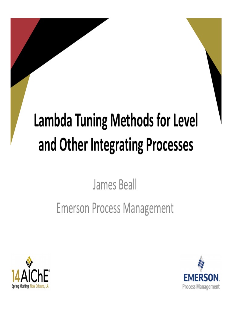 Lambda Tuning for Integrating Processes | PDF | Control Theory ...