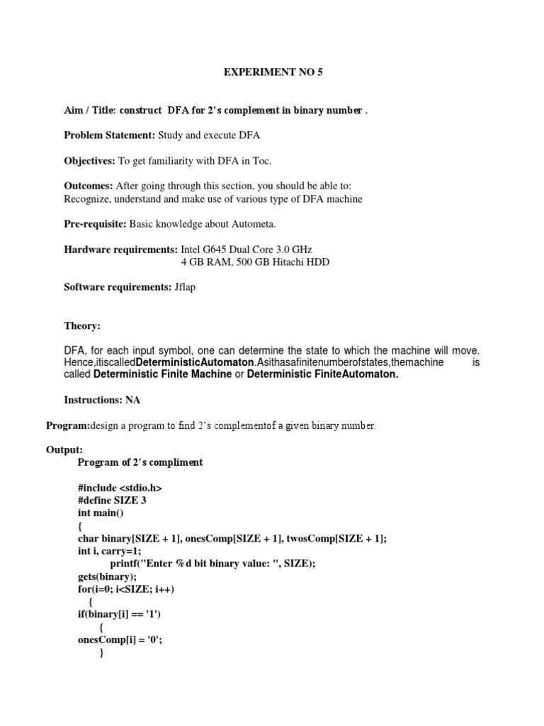 Toc Experiment | Download Free PDF | Formalism (Deductive) | Theory Of ...