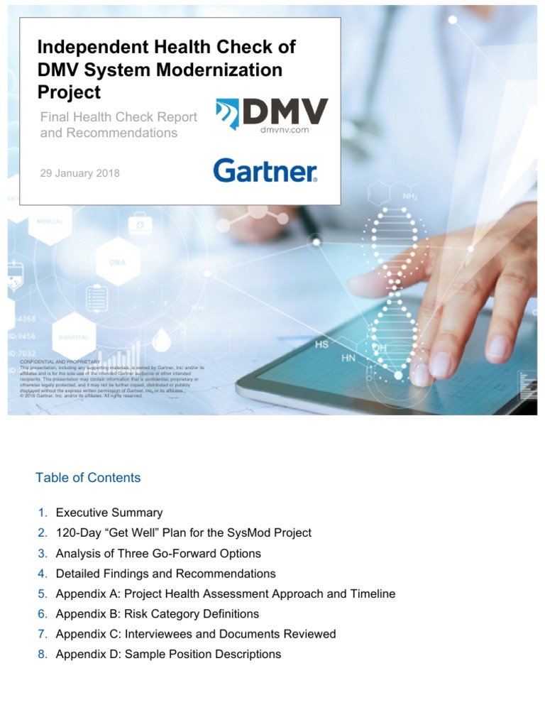 Gartner Final Health Check Report and Recommendations | PDF | Project ...