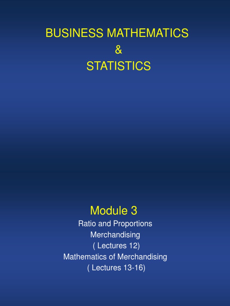 Business Mathematics & Statistics - MTH302 Power Point Slides Lecture ... Business Mathematics & Statistics - MTH302 Power Point Slides Lecture ...