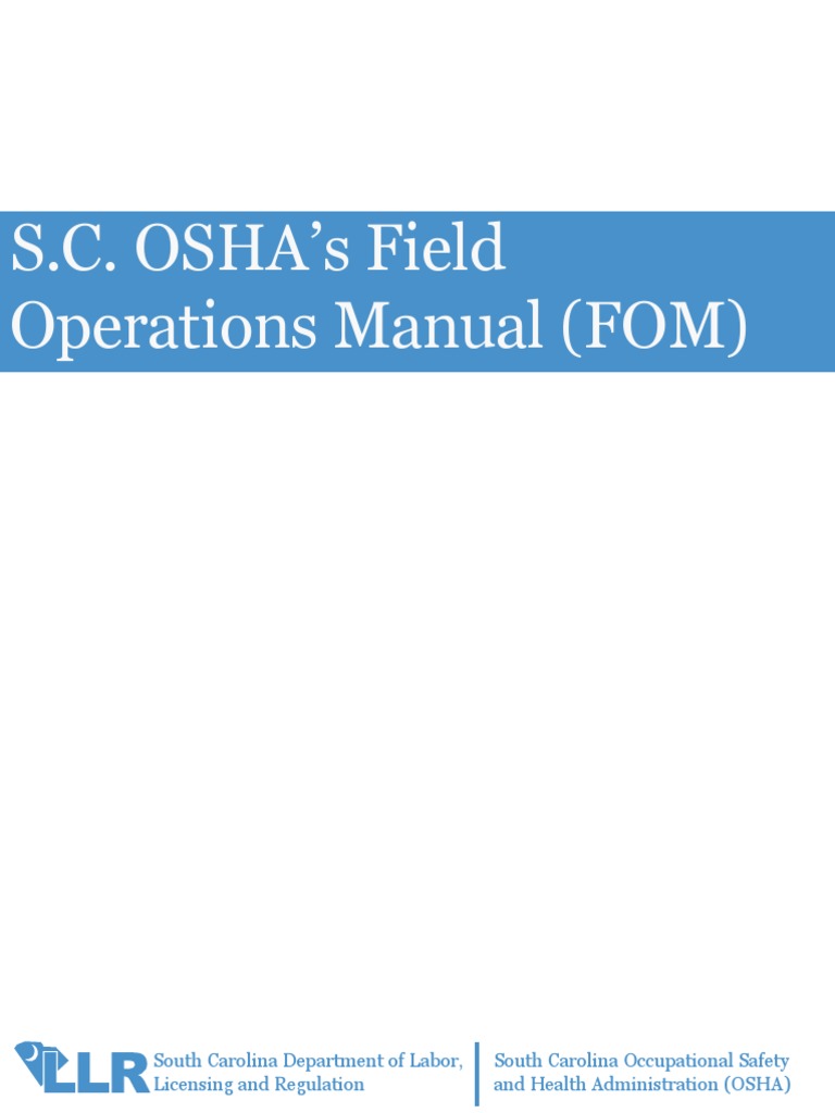 Field Manual | PDF | Occupational Safety And Health Administration ...