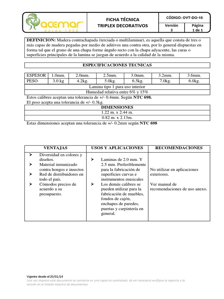 Fichas Triplex | PDF | Madera | Naturaleza