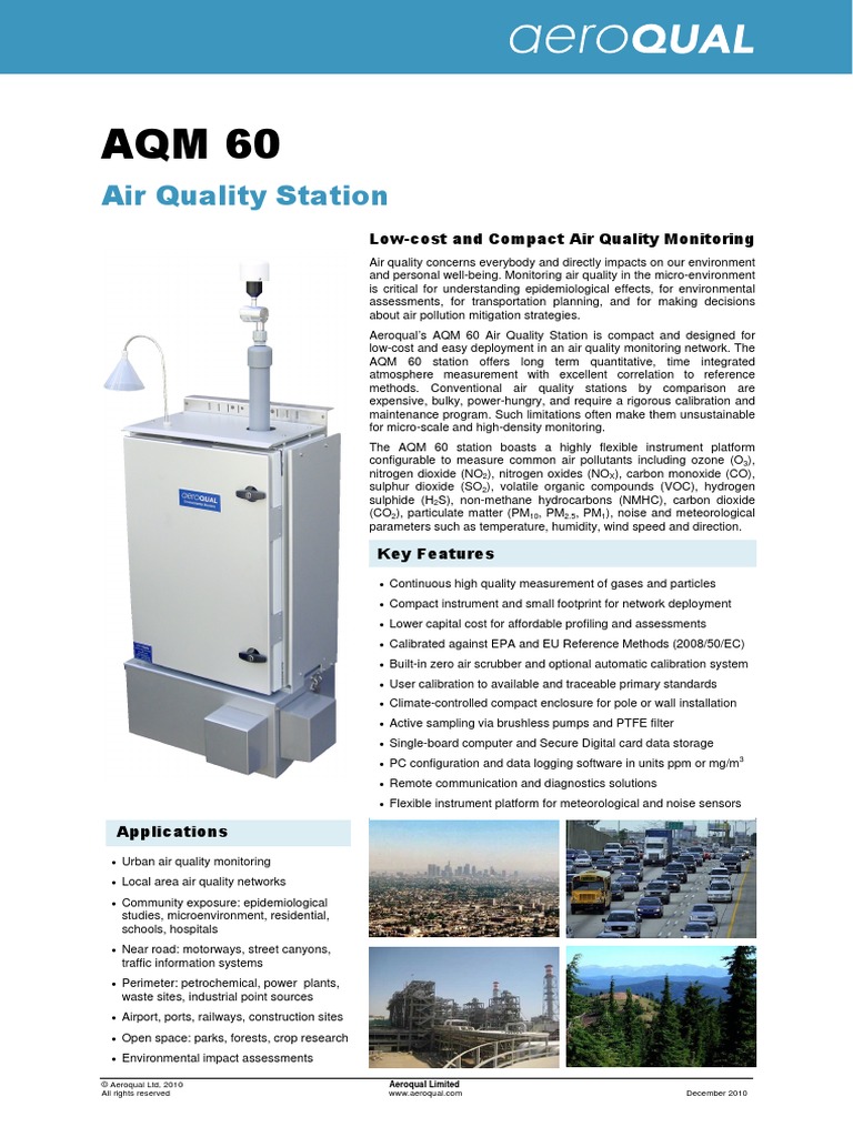AQL AQM60 Brochure PDF | PDF | Volatile Organic Compound | Air Pollution