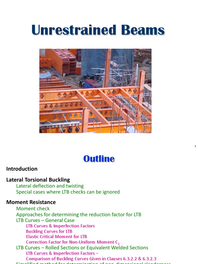 Unrestrained Beam | Download Free PDF | Beam (Structure) | Buckling