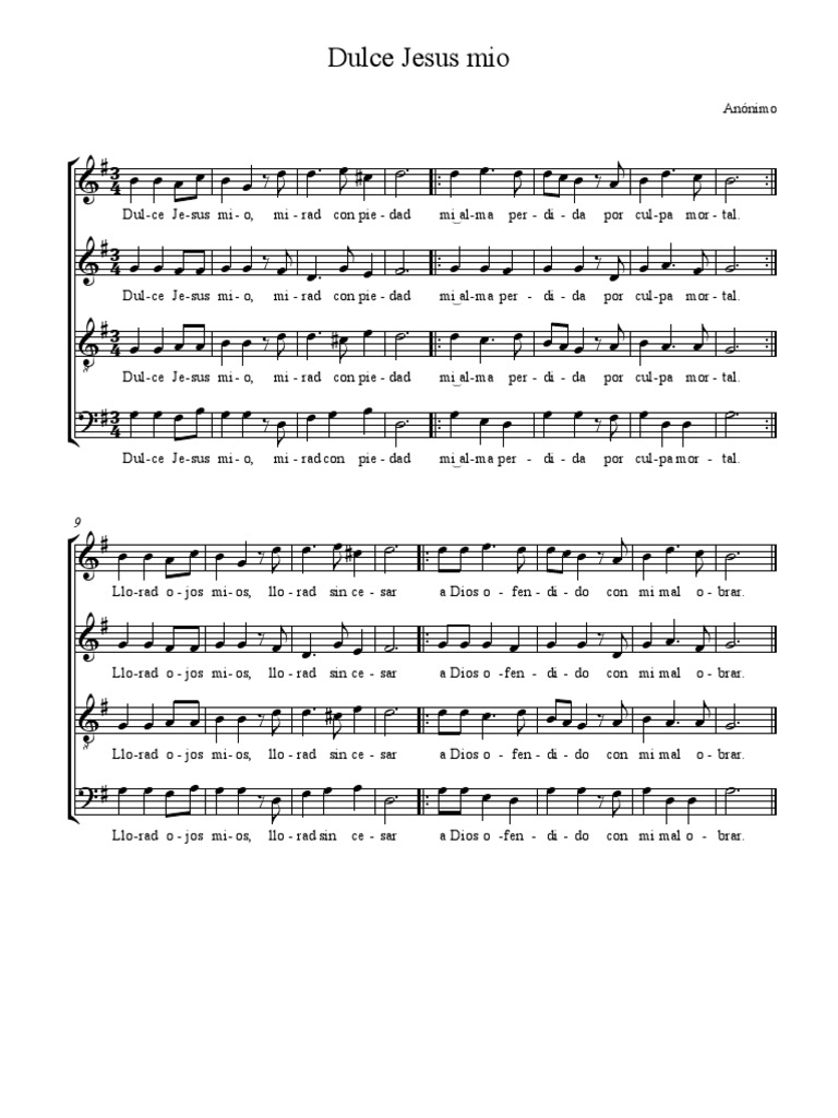 Dulce Jesus Mio | PDF