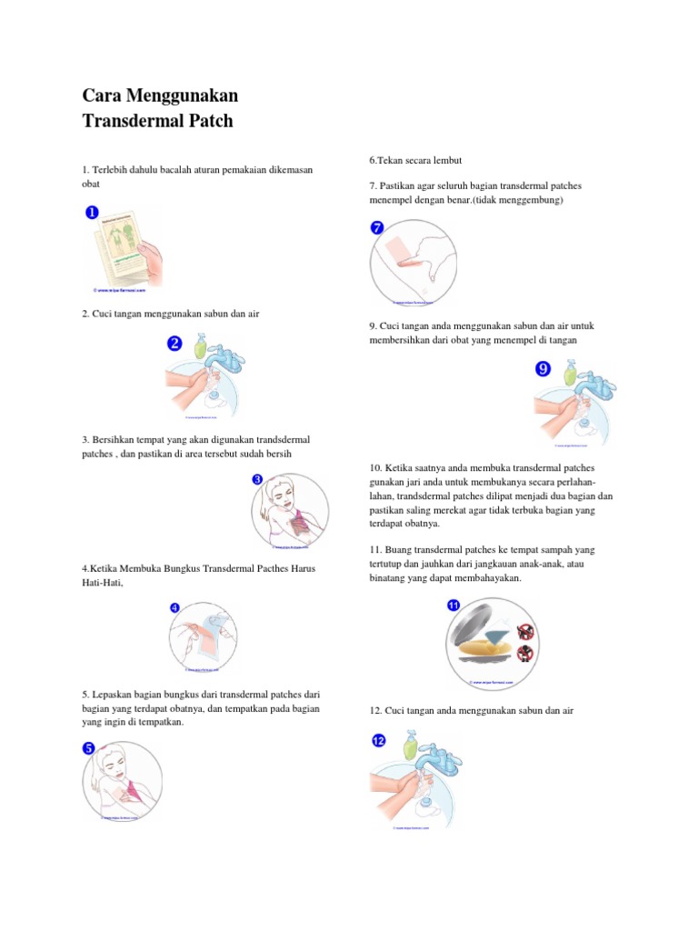 Cara Menggunakan Transdermal Patch | PDF