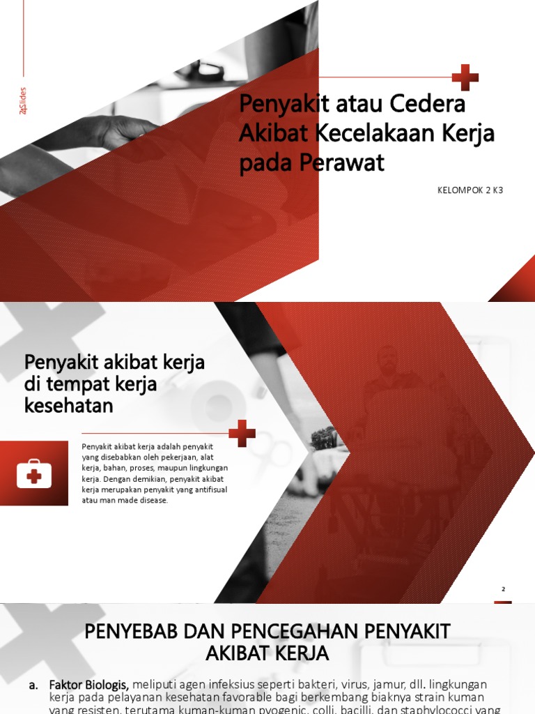 K3 KLP 2 Penyakit Atau Cedera Akibat Kecelakaan Kerja Pada Perawat-1 | PDF