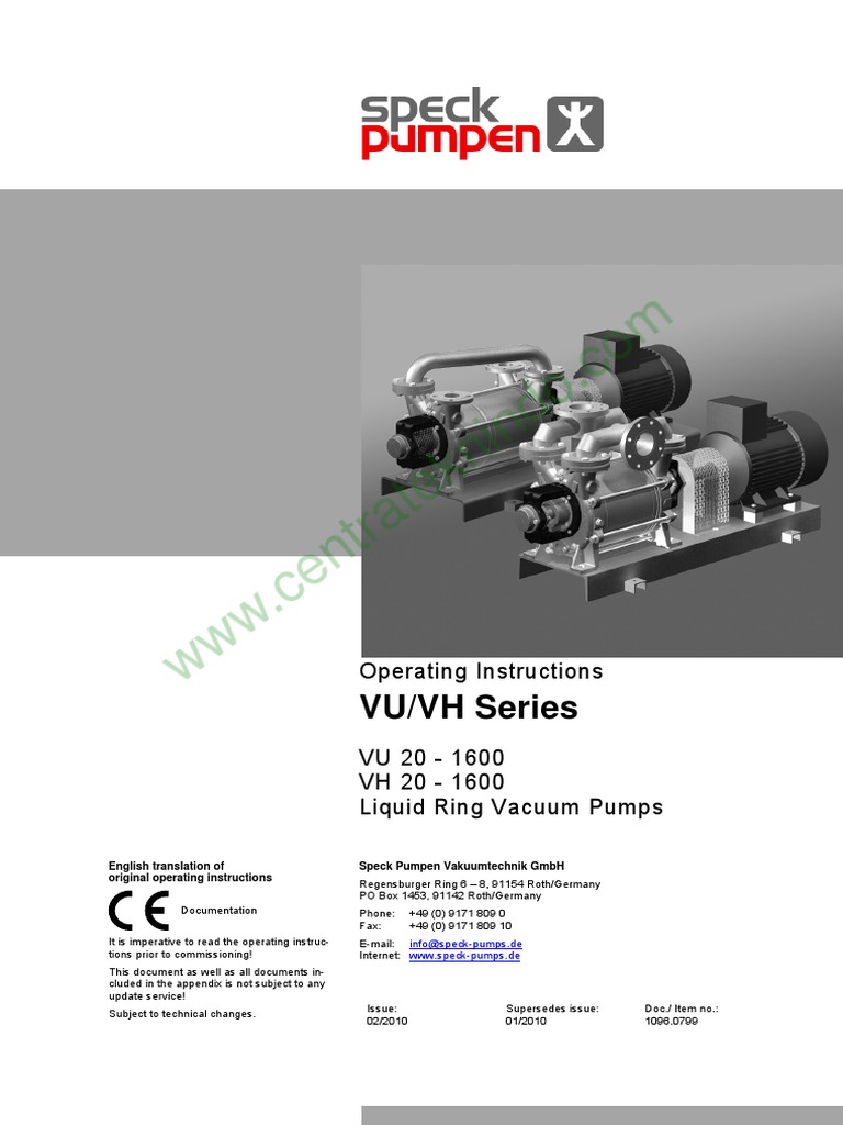 WWW WWW WWW WWW: VU/VH Series | PDF | Pump | Vacuum