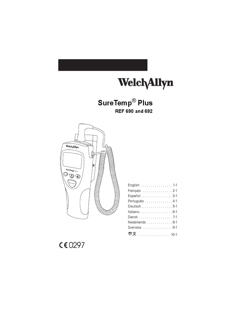 Termómetro Sure Temp 690 Welch Allyn | PDF | Rectum | Thermometer