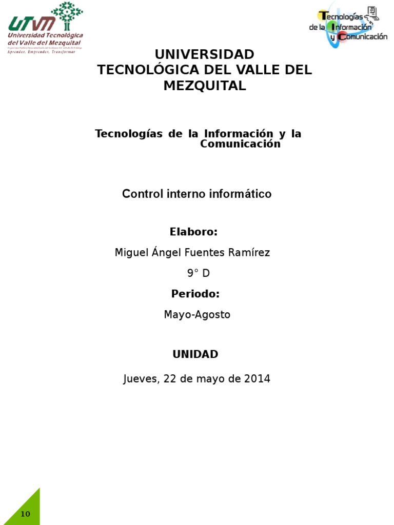 Control interno informático: Metodología y modelos | PDF | Cobit | La ...