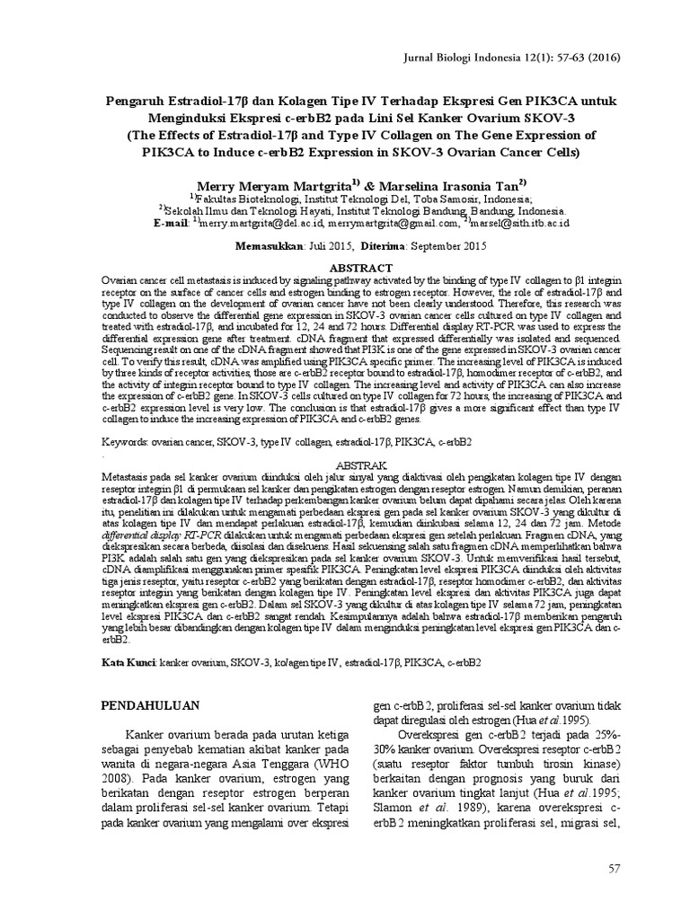 E-Mail: Memasukkan: Juli 2015, Diterima: September 2015 | Unduh gratis PDF | Primer (Biologi ...