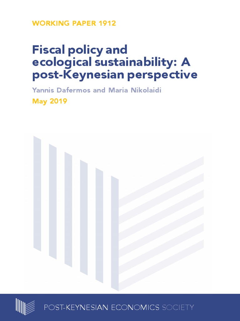 Fiscal Policy and Ecological Sustainability: A Post-Keynesian ...