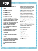 Script For Barangay Fiesta | PDF