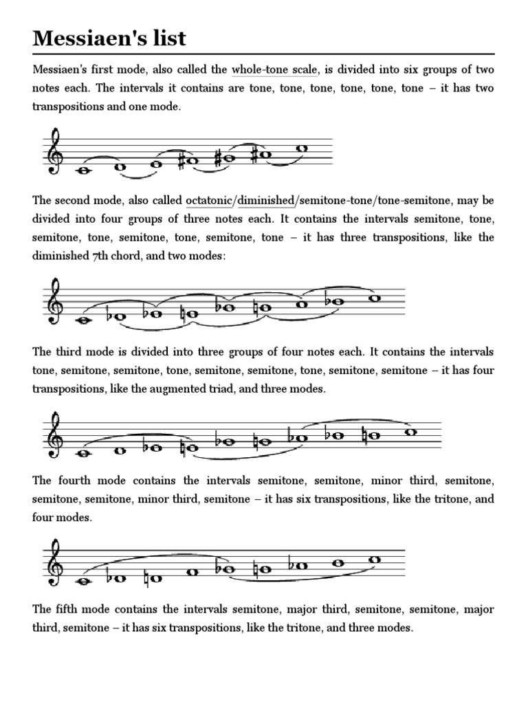 Messiaen Modes | PDF