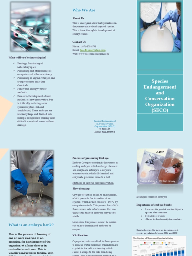 Embryo Banks for Endangered Species | PDF | Reproduction | Biology