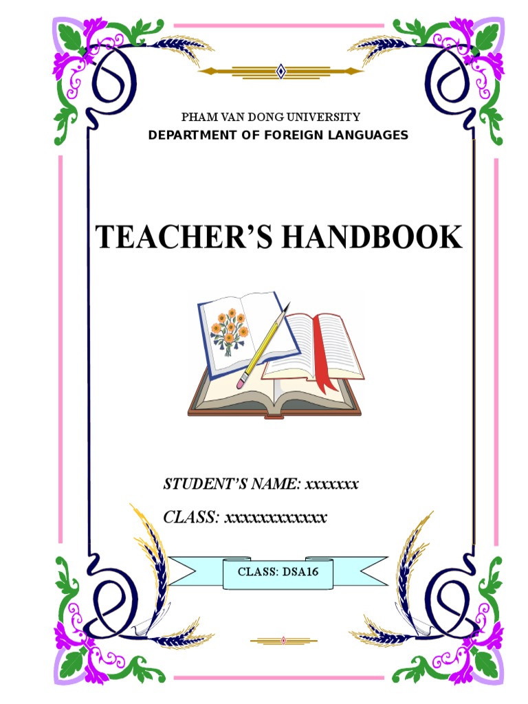 Teacher's Handbook Cover | PDF